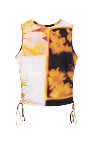 Desigual Abstract Floral Drawstring Tank