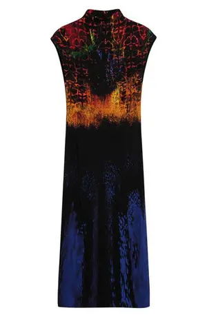 Desigual Abstract Print Midi Dress