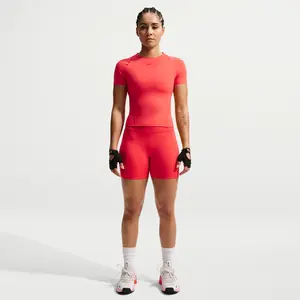 Nike Universa High-waisted 5" Biker Shorts - Red