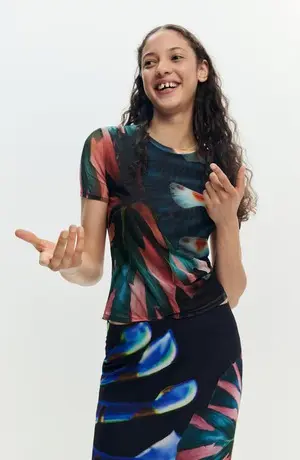 Desigual Lacroix Print T-shirt