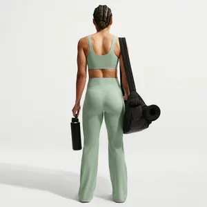 Nike Zenvy High-waisted Flared Leggings - Green