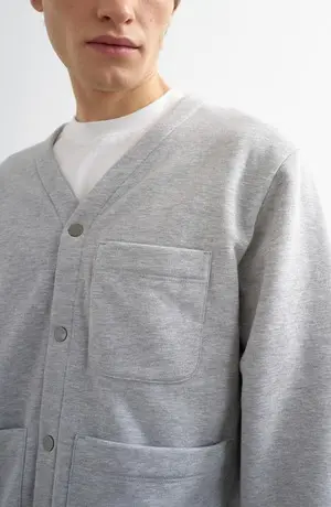 Topman Oversized Jersey Knit Cardigan