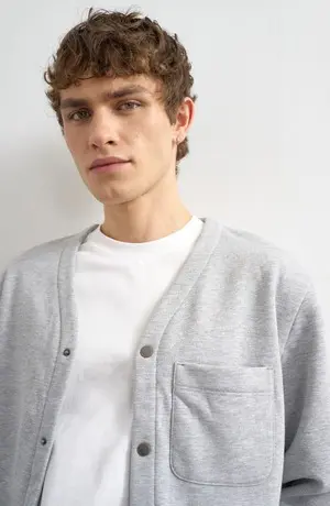 Topman Oversized Jersey Knit Cardigan