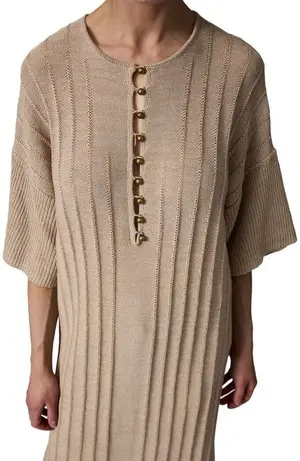 Day Birger Et Mikkelsen Loose Ribbed Knit Maxi Dress
