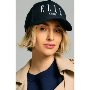 ELLE COLLECTION Logo Baseball Cap - Navy/white