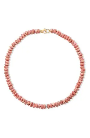 Adina Reyter Rhodochrosite And Diamond Necklace - Pink