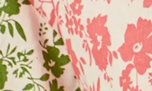 English Factory Colorblock Floral Print Shirt