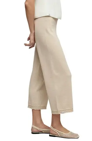 Barefoot Dreams Pointelle Hem Crop Pants