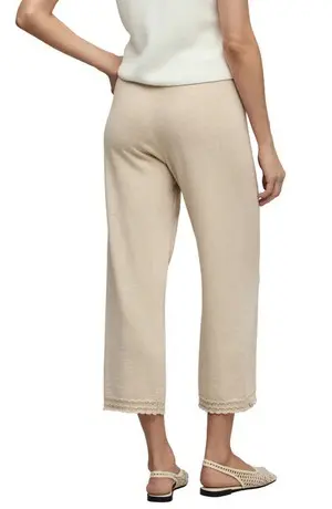 Barefoot Dreams Pointelle Hem Crop Pants