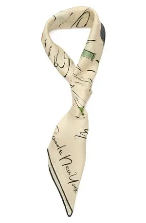 Kate Spade New York New York Dream Silk Square Scarf