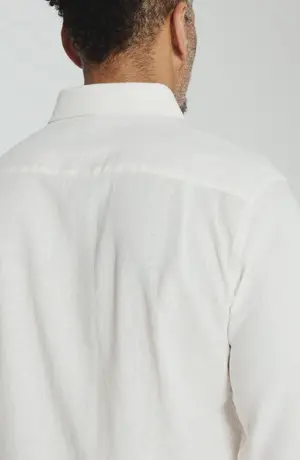 7 Diamonds Oasis Linen Blend Button-up Shirt - White