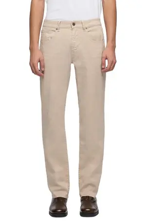 7 For All Mankind The Straight Leg Twill Pants - Oat