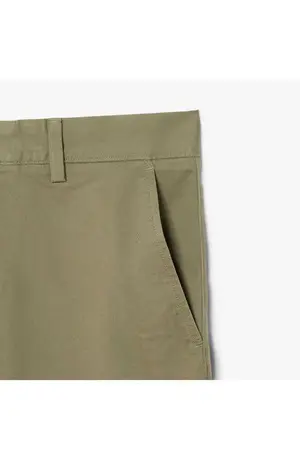 Lacoste Twill Bermuda Chino Shorts - Khaki