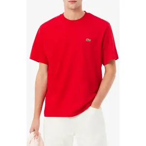 Lacoste Cotton Crewneck T-shirt - Red