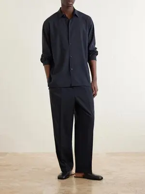 ATON Wool-gauze Shirt