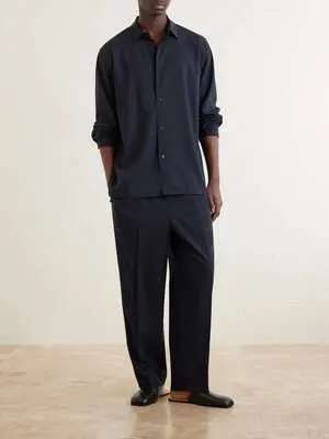 ATON Wool-gauze Shirt