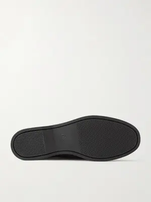 Brioni Leather Boat Shoes - Black