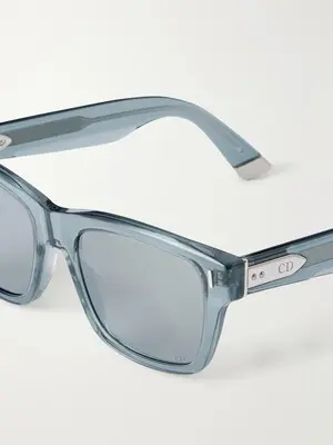 Dior Square Acetate Sunglasses - Blue