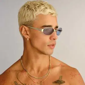 Le Specs Frostbite Oval Sunglasses - Silver Blue