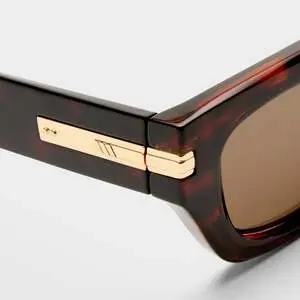 Le Specs Cubito Square Frame Sunglasses - Tort