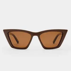 Le Specs Velodrome Polarized Sunglasses Cocoa