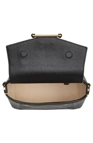 Strathberry Mosaic Leather Top Handle Bag - Black