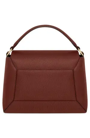 Strathberry Mosaic Leather Top Handle Bag - Walnut