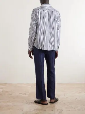 Orlebar Brown Grasmoor Striped Linen Shirt