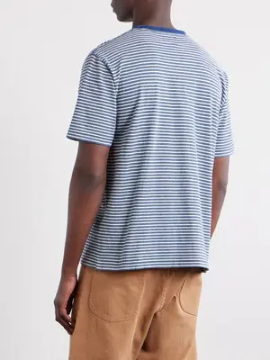 BEAMS Striped Cotton-jersey T-shirt