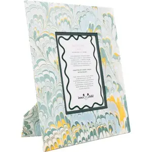 INNER CHILD Hand-marbled Large Wall Picture Frame5x7 - Blue