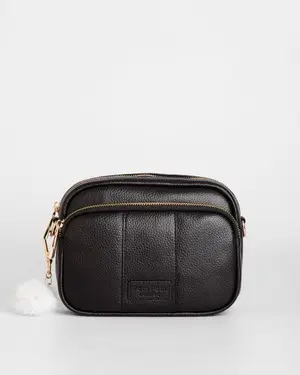 POM POM LONDON Original Crossbody Bag - Black