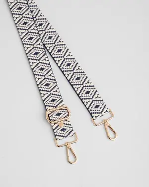 POM POM LONDON Original Crossbody Bag - Navy Quilted