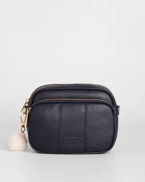 POM POM LONDON Original Crossbody Bag - Navy