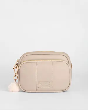 POM POM LONDON Pom Pom London Original Crossbody Bag Stone