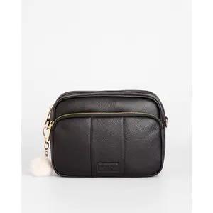 POM POM LONDON Original Plus Crossbody Bag - Black