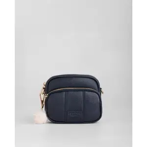 POM POM LONDON Original Mini Cross Body Bag - Navy