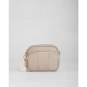POM POM LONDON Original Mini Cross Body Bag - Stone