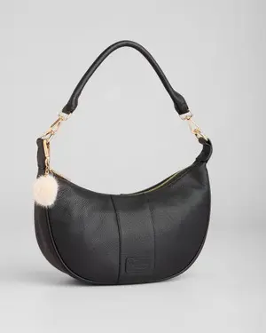 POM POM LONDON Sutton Sling Crossbody Bag - Black