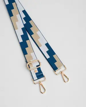 POM POM LONDON Sutton Sling Crossbody Bag - Navy