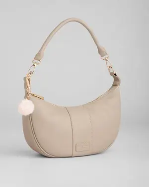 POM POM LONDON Sutton Sling Crossbody Bag - Stone