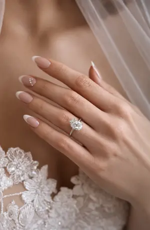 DLORIA 2 Ct. Pear-cut Moissanite Vvs1 Ring - Silver