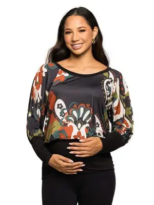 24seven Comfort Apparel Paisley Kaftans Tunics
