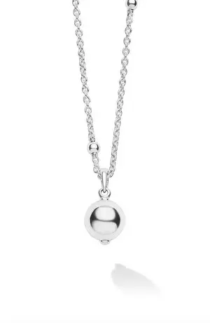 Lagos Sterling Caviar Bubbly Ball Pendant Necklace