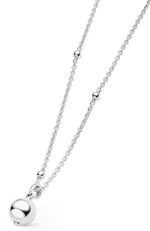 Lagos Sterling Caviar Bubbly Ball Pendant Necklace