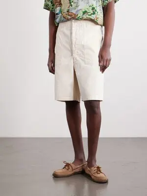 ORSLOW Summer Fatigue Straight-leg Cotton Shorts