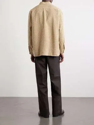 BEAMS Button-down Collar Checked Cotton Shirt