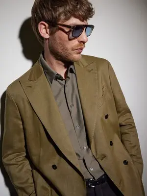 CUTLER AND GROSS Gr14 Aviator-style Sunglasses - Brown