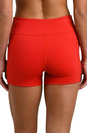 La Blanca Biker Shorts - Ruby