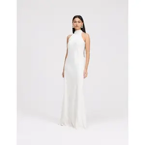 GHOST LONDON Angelica High Neck Maxi Dress - Ivory