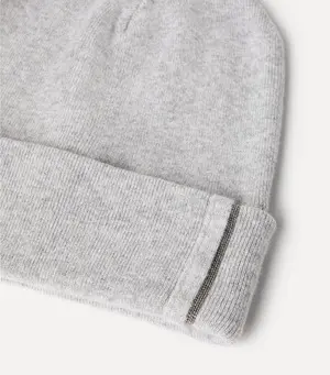 Brunello Cucinelli Cashmere Monili-trim Beanie - Grey